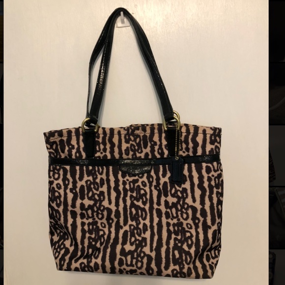 Coach | Bags | Coach Leopard Print Tote Purse | Poshmark